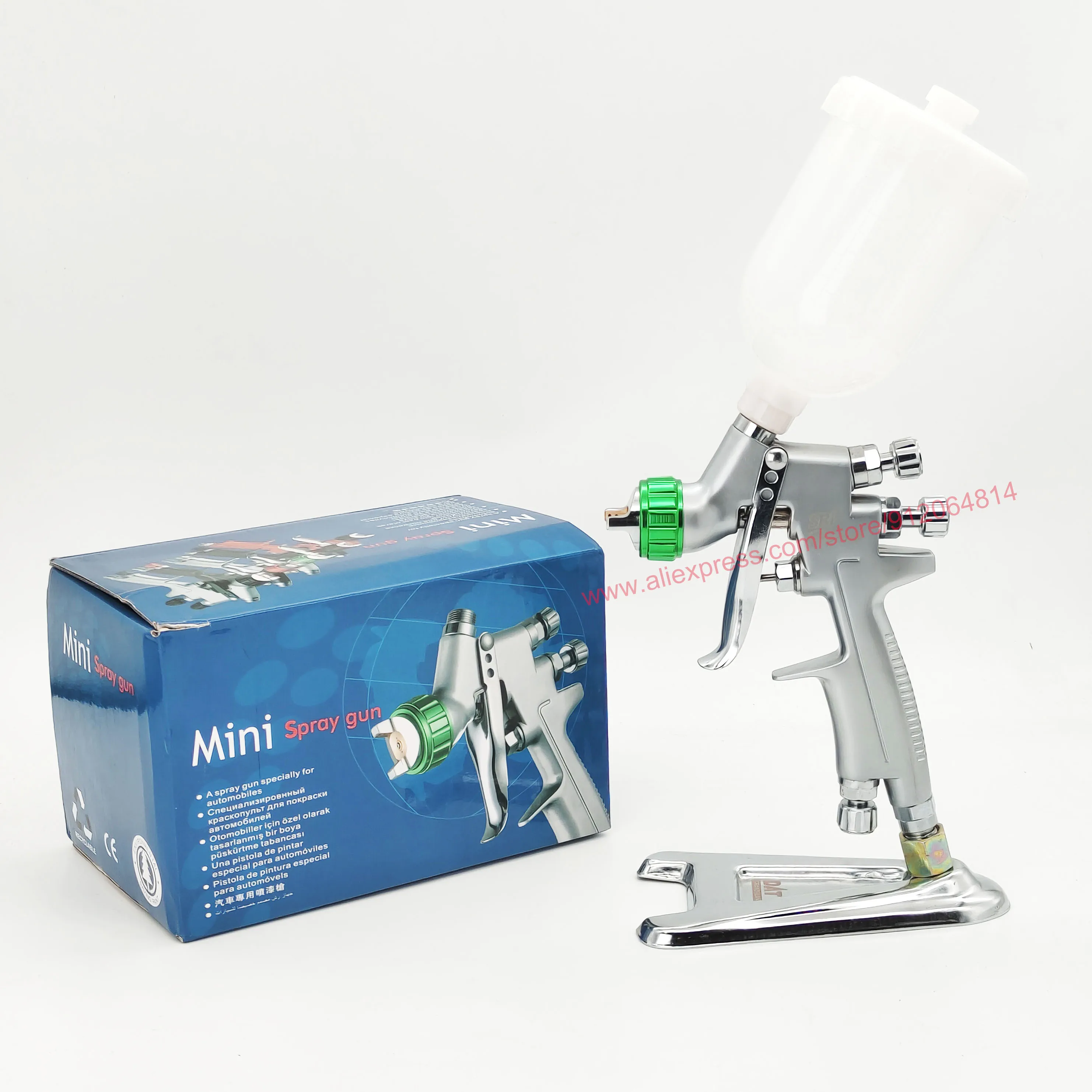 Hvlp Sri Pro Mini Spray Gun 1.2mm With Adapter And 400cc Mixing Cup ...