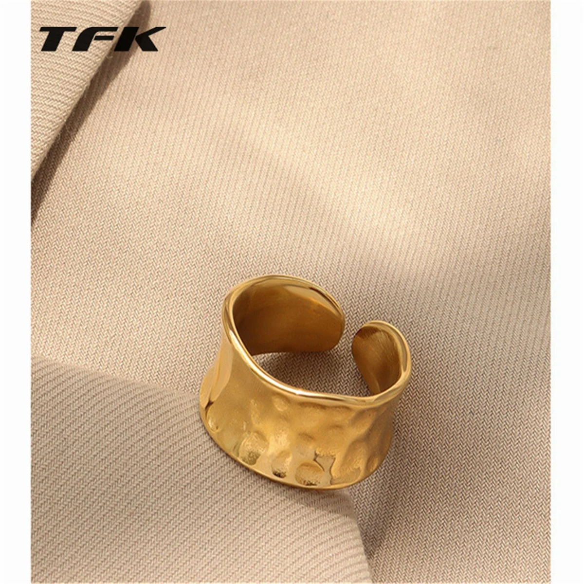 TFK-Unique-Design-Women-s-Rings-Uneven-Handmade-Rings-Imprint-Of-Time ...