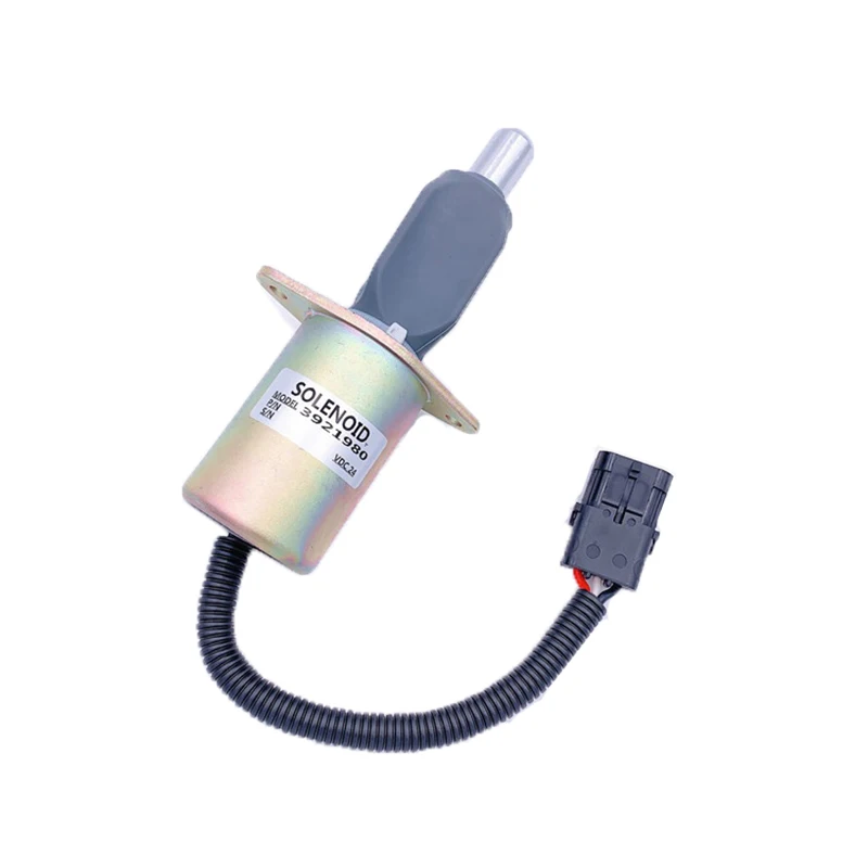 excavator-shutoff-solenoid-24V-3921980-3918601-12V-3921978-3918600-stop ...