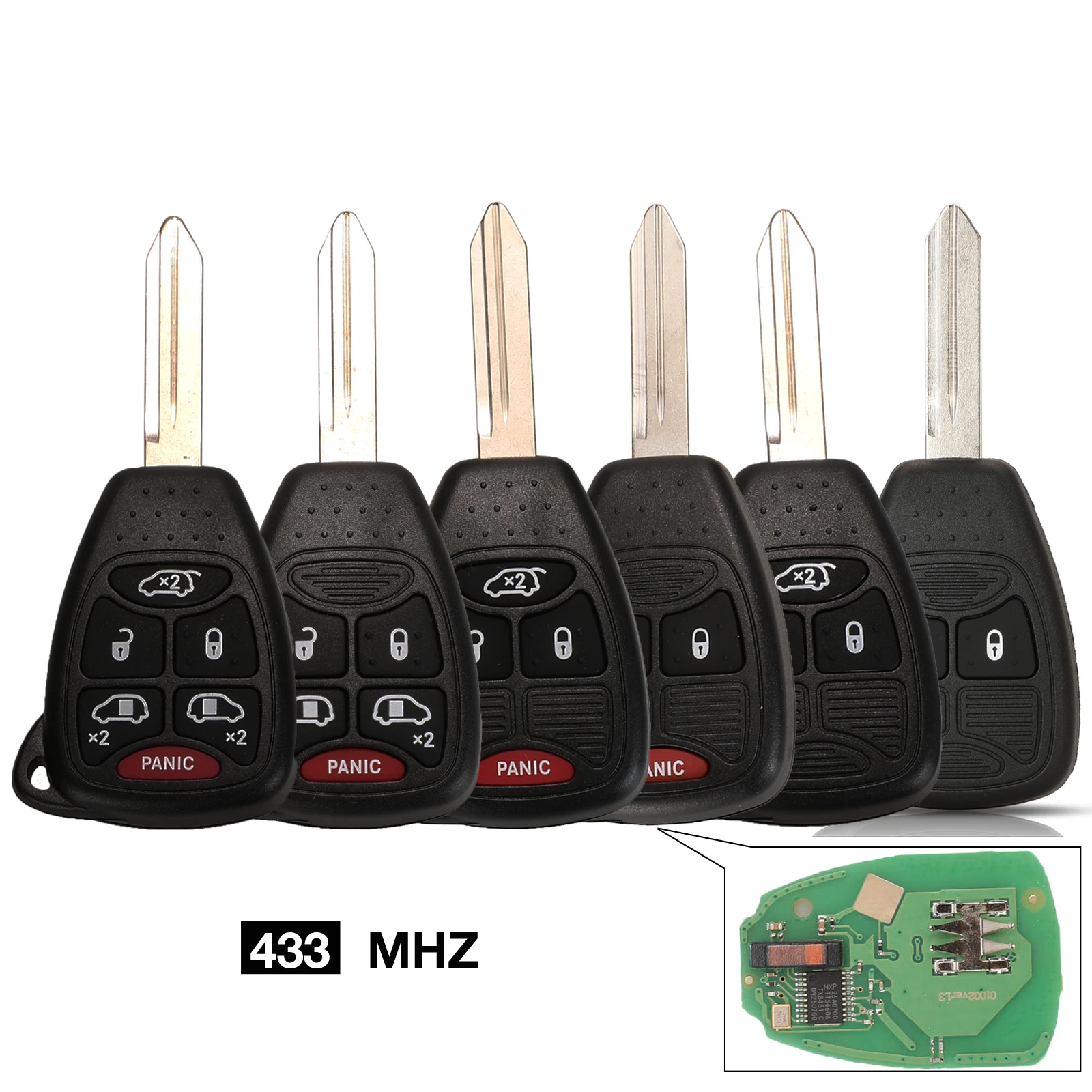 Remote 433mhz Key For Dodge Jeep Commander Patriot Compass Grand ...