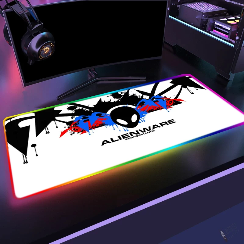 Alienware alfombrilla de ratón para Gaming, Teclado retroiluminado para ...