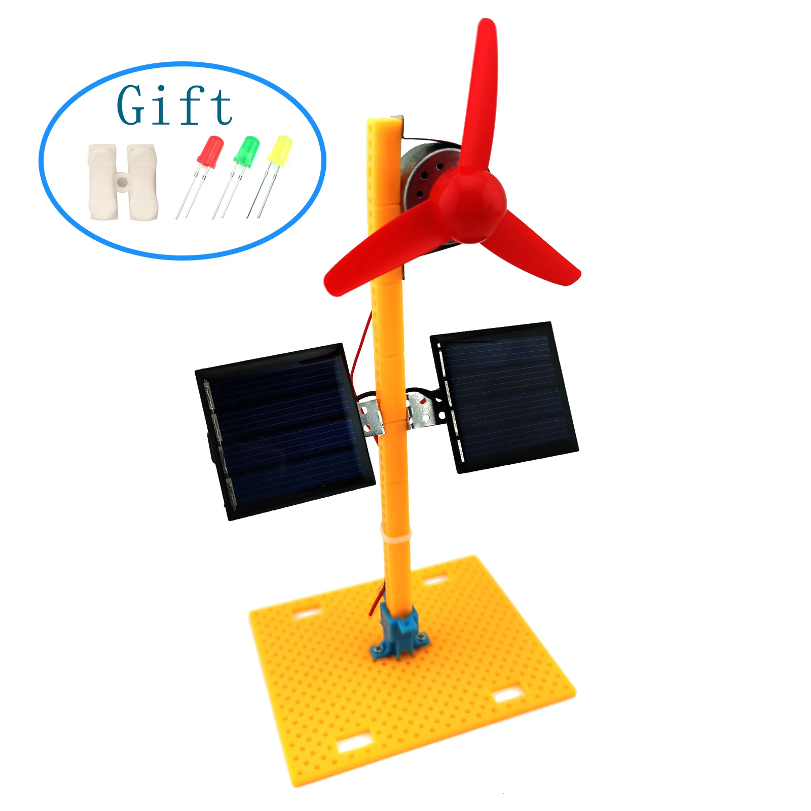 DIY Solar powered Fan Model Kit Science Toys for Boys Creative Physics ...