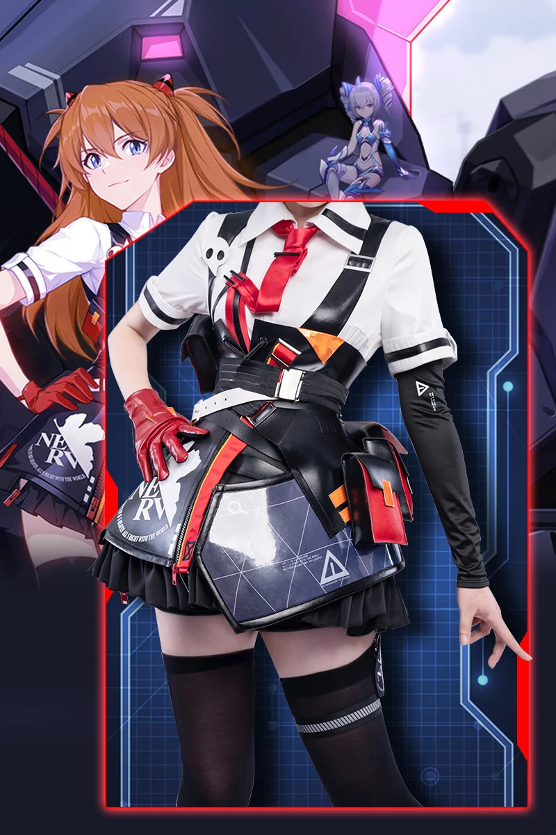 Honkai Impact 3rd X EVA Asuka Langley Soryu Cosplay Costume, 50% OFF
