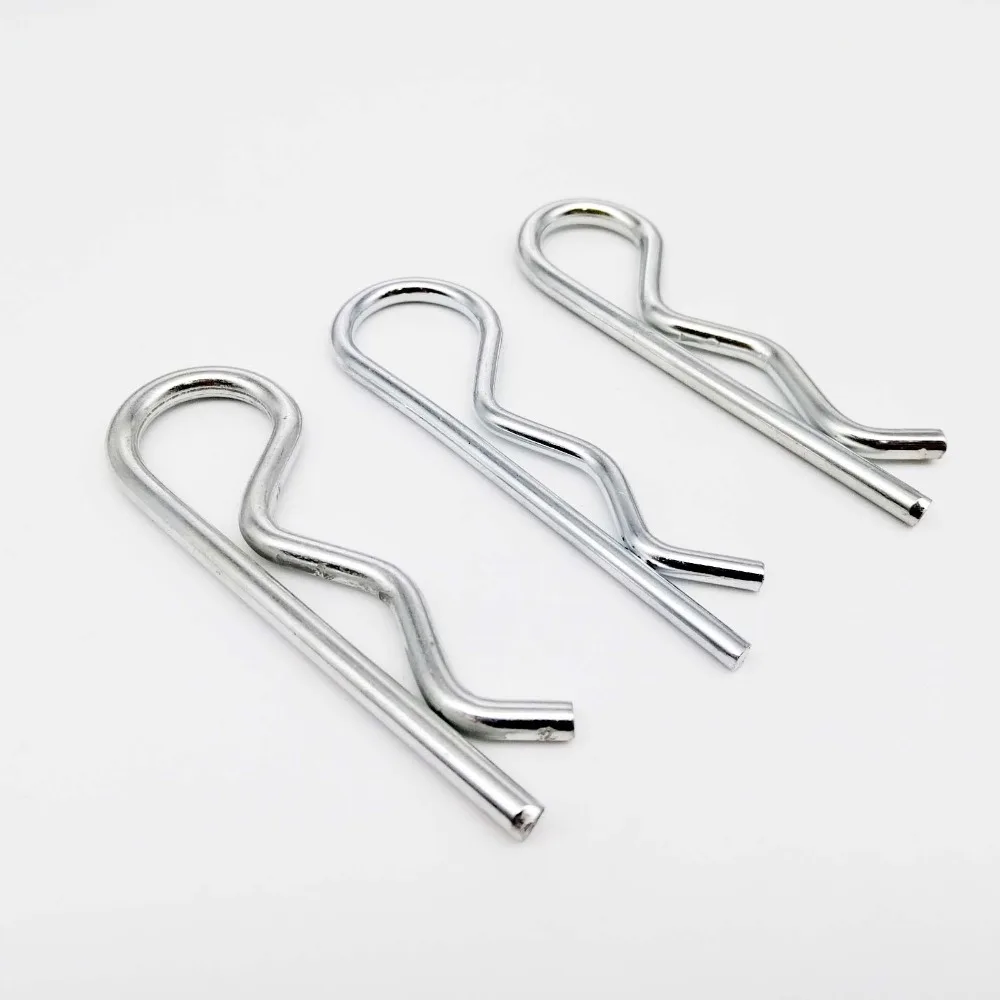 10/20pcs M1 to M4 Steel R Type Spring Cotter Pin Wave Shape Split Clip ...
