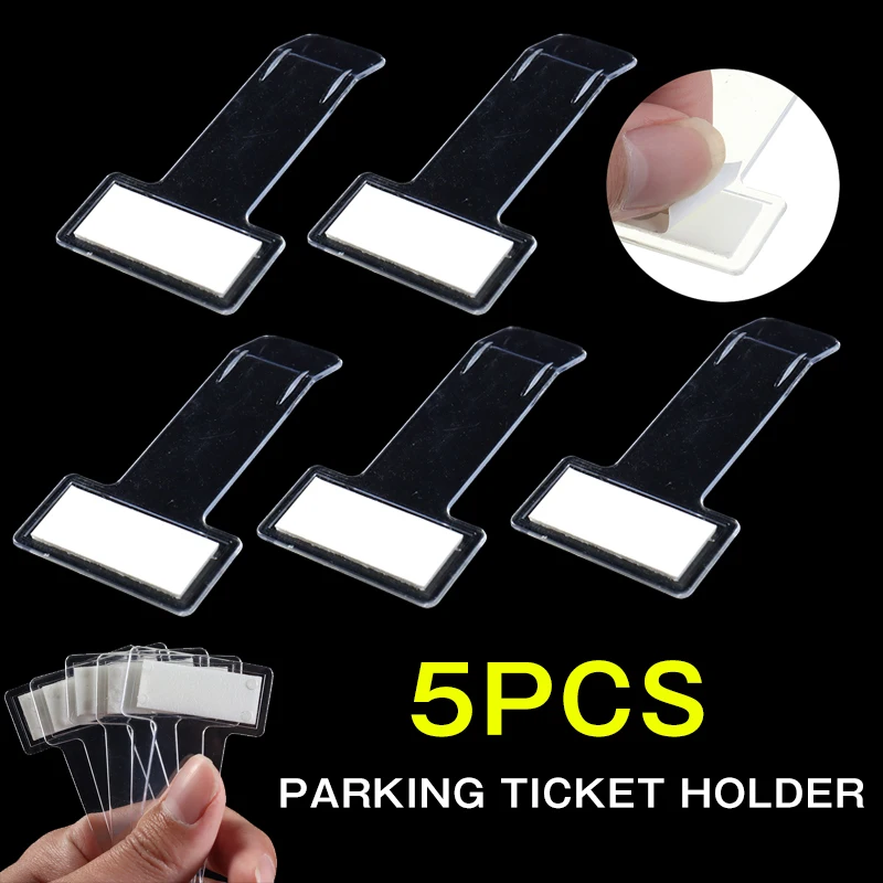 5pcs Car Styling Parking Ticket Clip Auto Fastener Card Bill Holder ...
