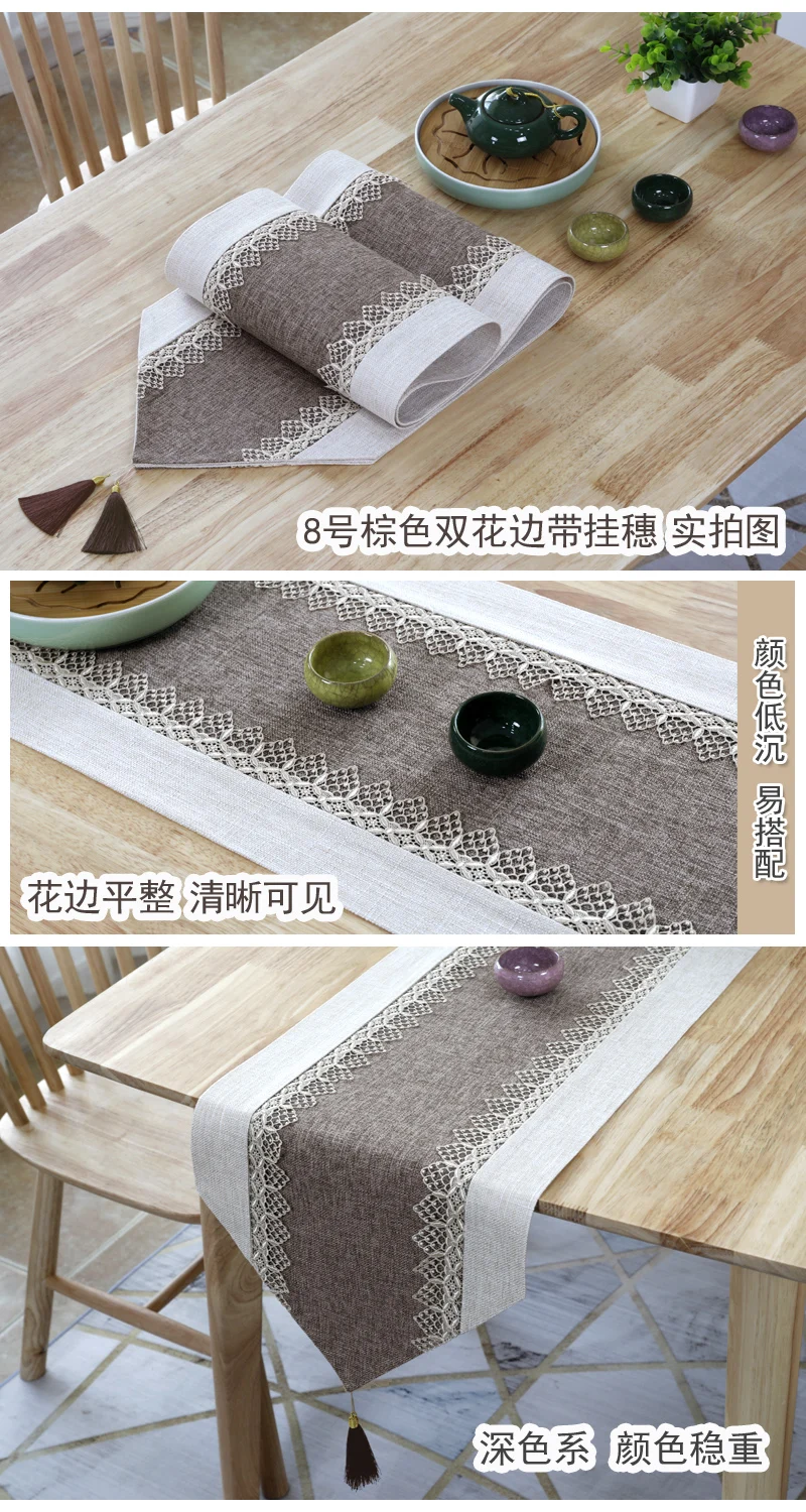 Chemin de Table,Napperon de Table en dentelle moderne, chemin de Table ...