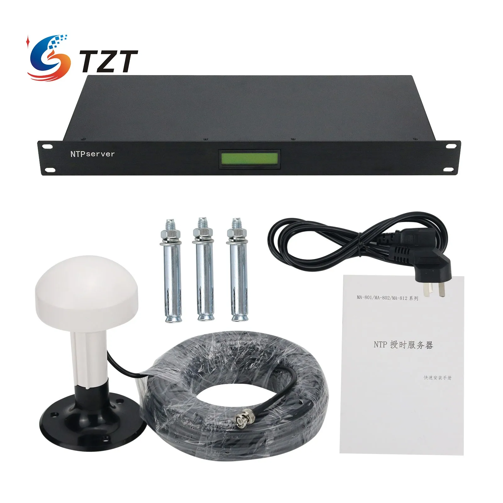 Tzt Ma-802/g Network Timer Server Ntp Timer Server With 30m Antenna ...