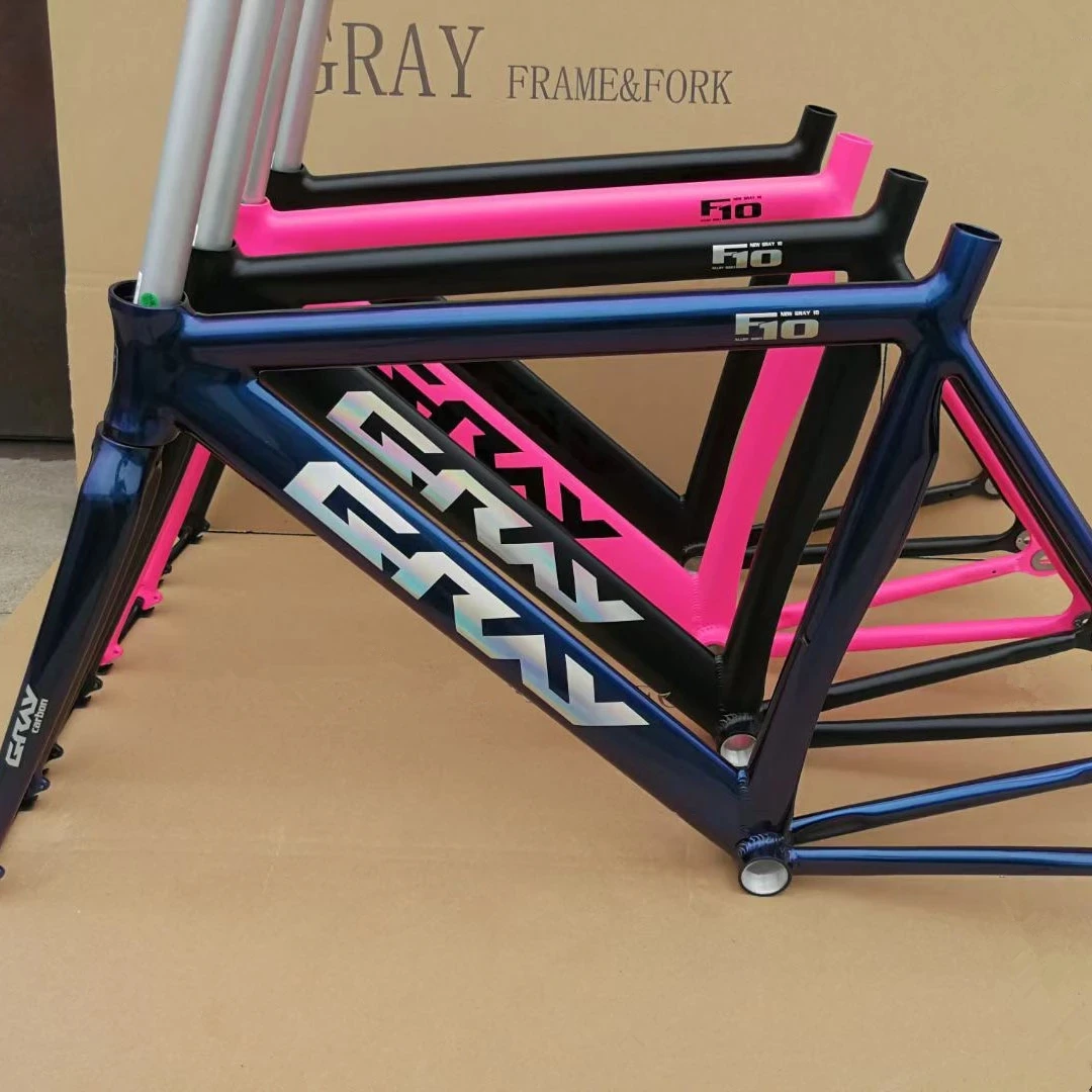 700C-GRAY-Bike-Frame-6061-T6-Aluminum-Alloy-Fixed-Gear-Frameset-With ...