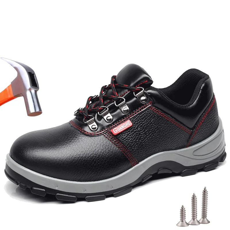 2022 Work Safety Shoes Men Slip On Steel Toe Shoes Construction Sneaker ...