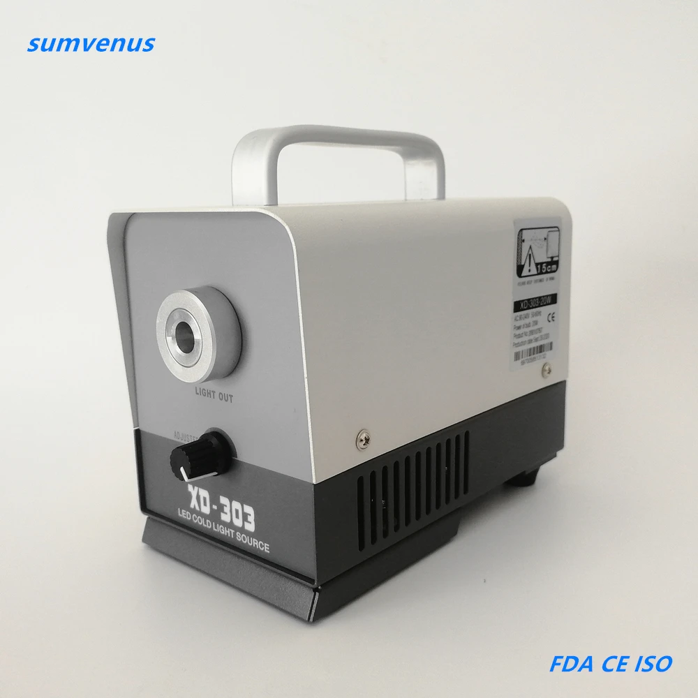 Mini Portable Led 20w Medical Cold Light Source Wolf Optical Fiber ...