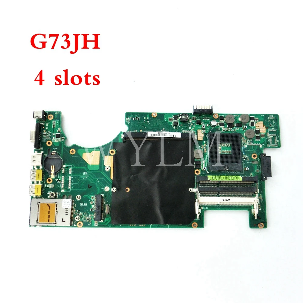 free shipping G73JH 4 slots mainboard For ASUS G73 G73JH laptop ...