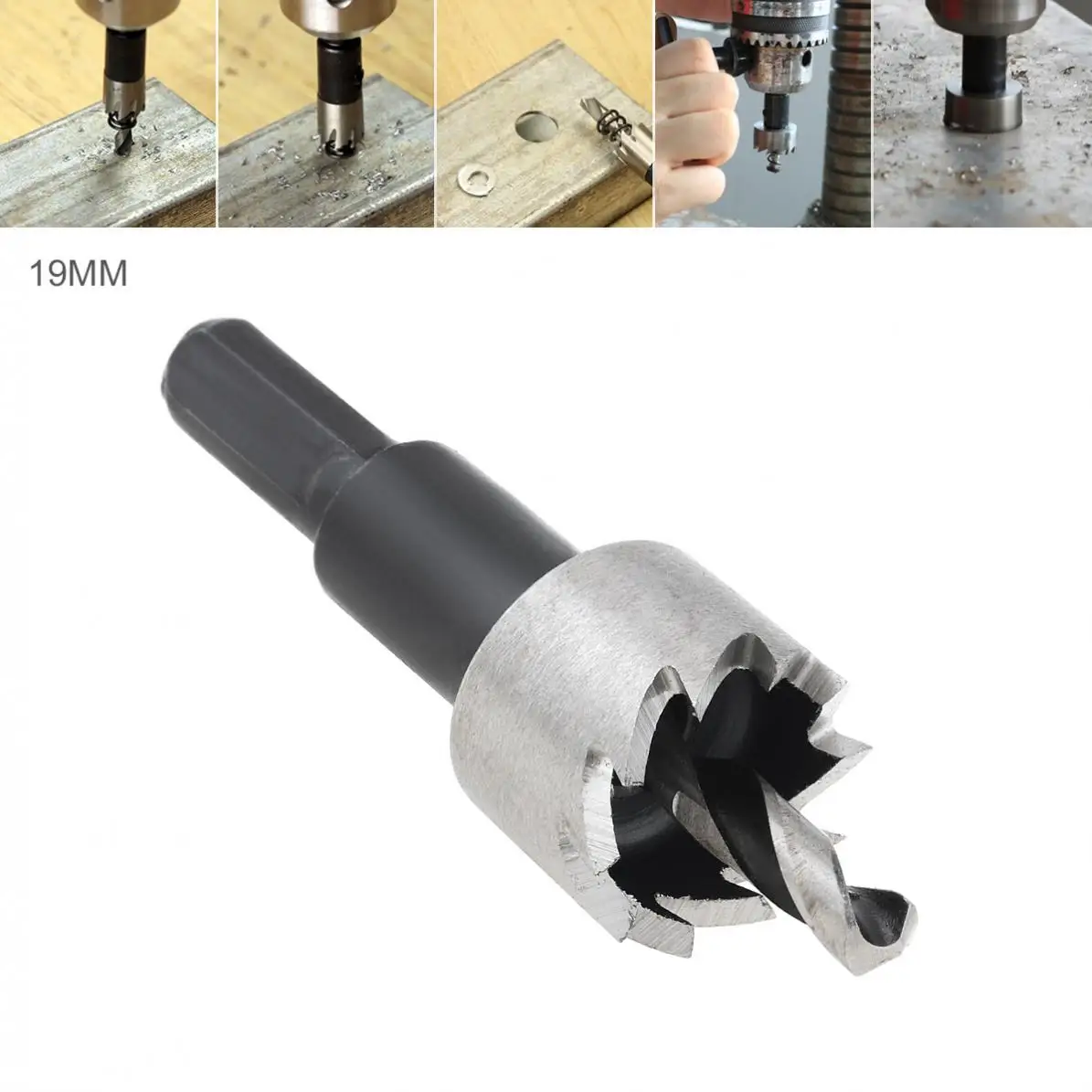 19mm-HSS-Hole-Saw-Cutter-Drill-Bits-for-Pistol-Drills-Bench-Drills-Air ...