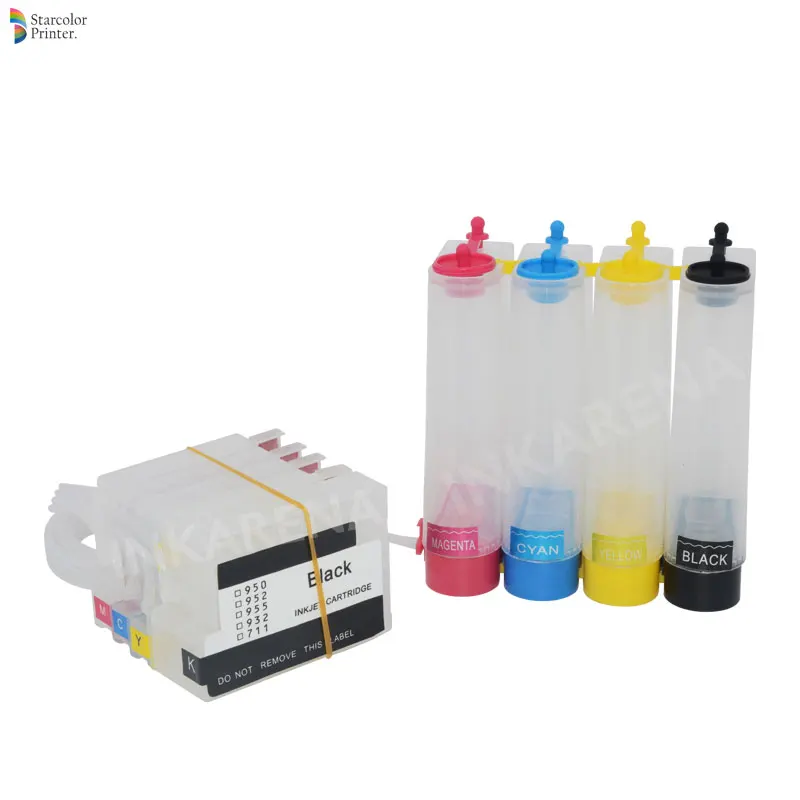 4 Color For Hp 932 933 932xl 933xl Continuous Ink Supply System Ciss ...