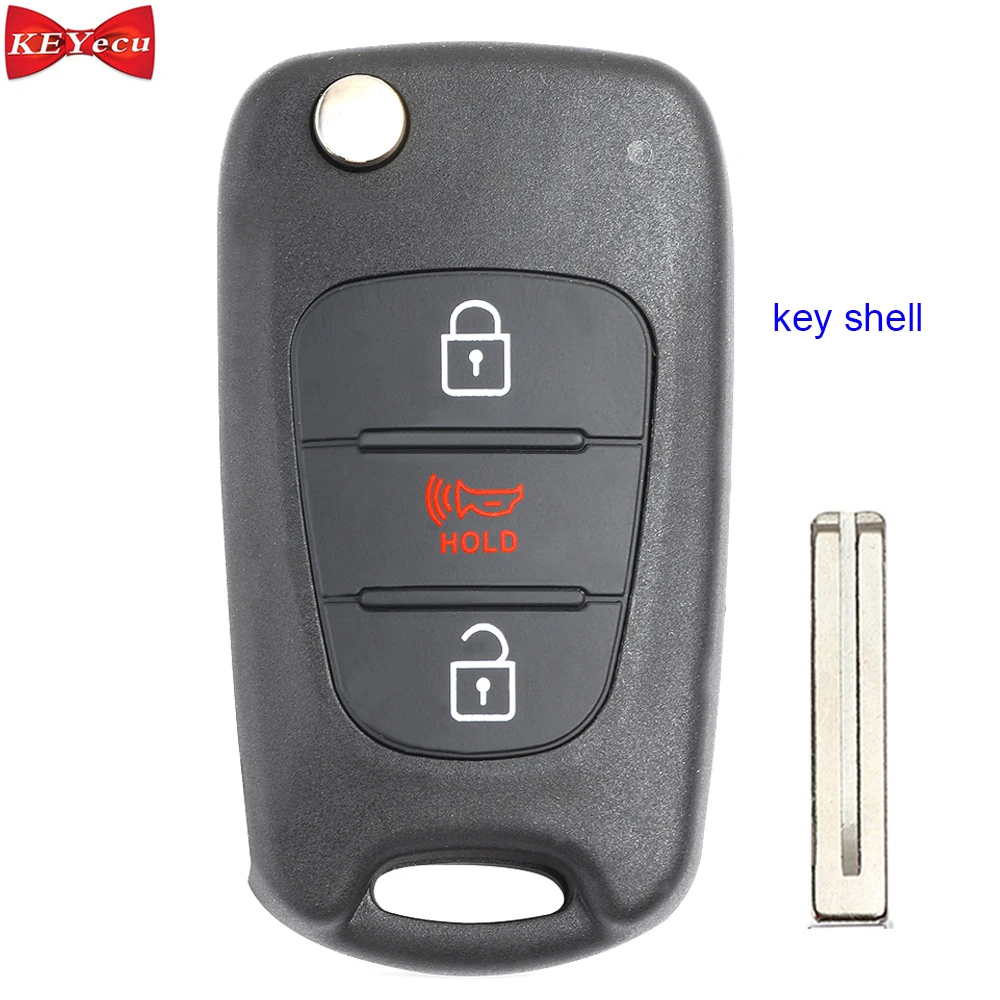 Keyecu para kia rio 2012 2014 alma 2010 2013 remoto carro chave caso do ...