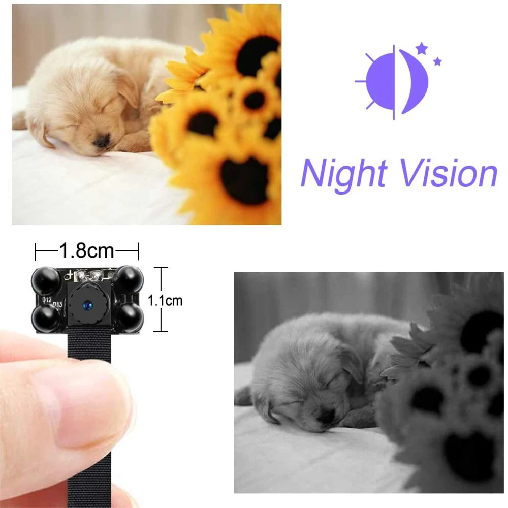 Caméra miniature,Mini caméra réseau Portable ip Wifi HD 1080P, Module ...