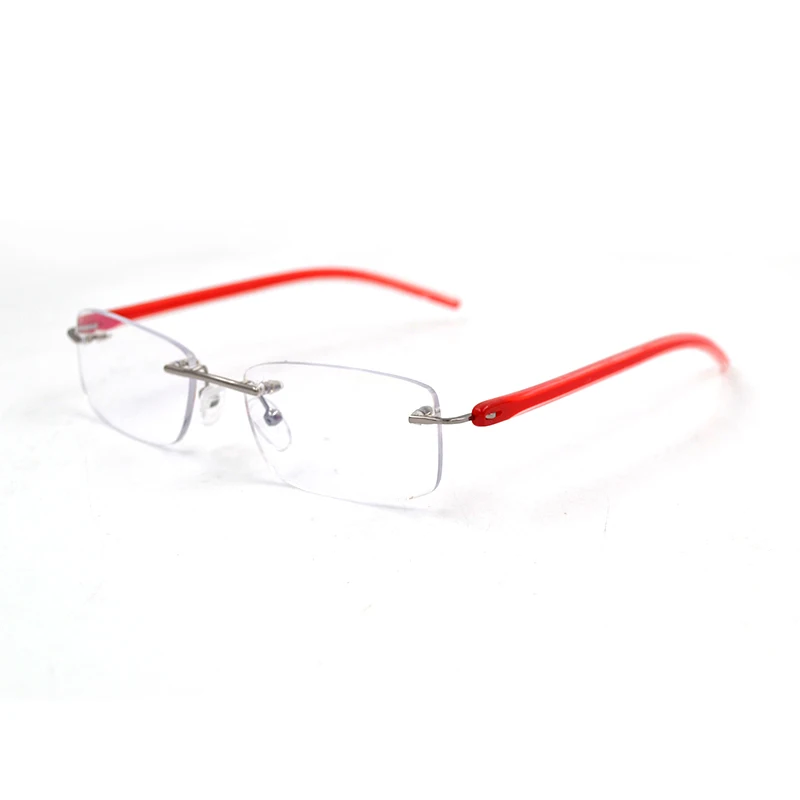 Unisex Rimless Transparent Glasses Fashion Women Men Clear Glass ...
