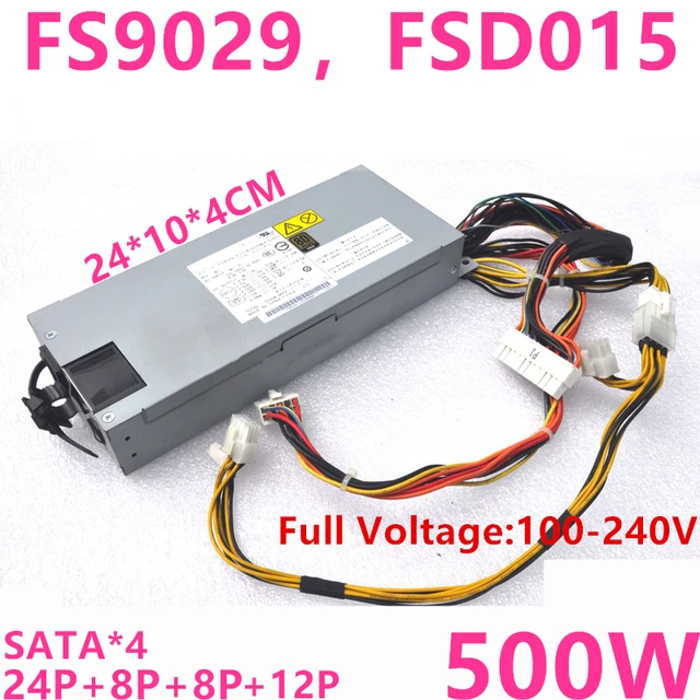 Original PSU For AcBel 1U 830 500W Switching Power Supply FS9029 FSD015 ...
