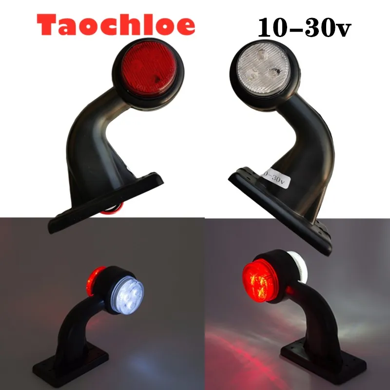 2pcs Led Truck Side Marker Indicator Lamp Heavy Duty Lights 24v Markers ...