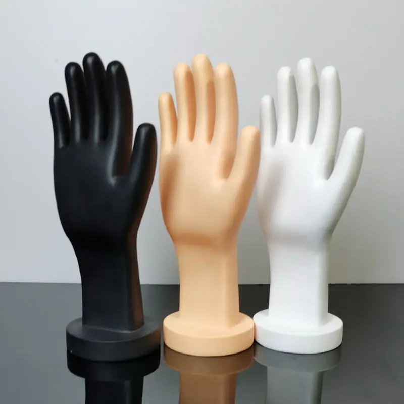 Male Hand Model Props Plastic Black White Color PVC Industrial Outdoor ...