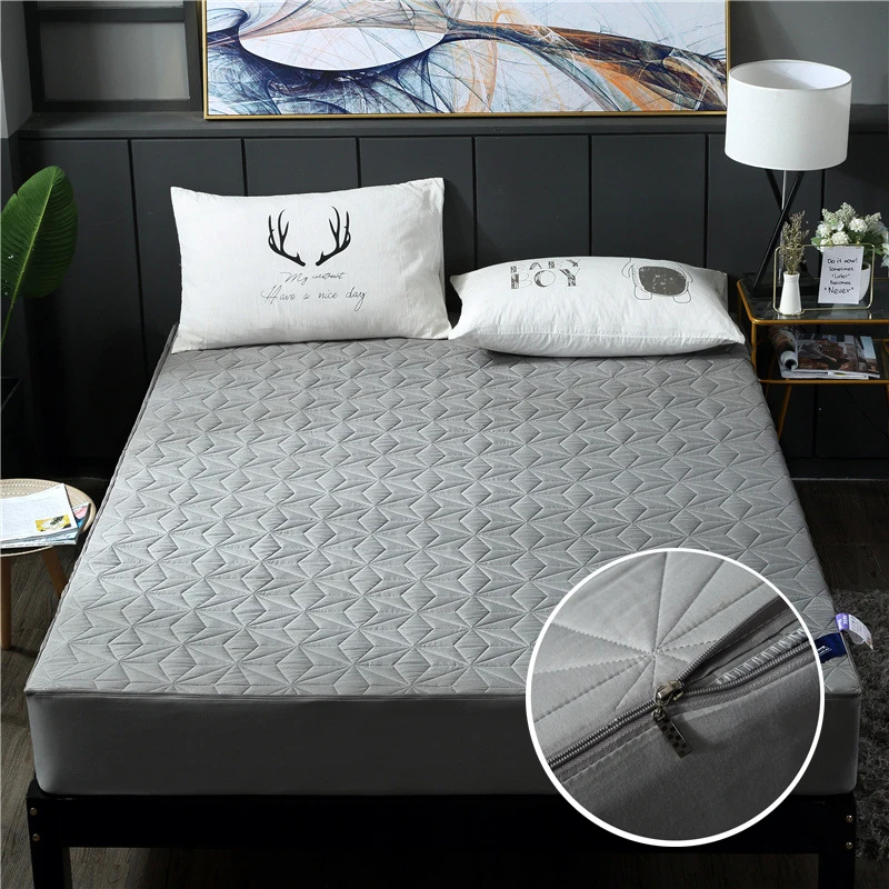 180-200cm-Zipper-type-Waterproof-Mattress-Pad-Cover-Anti-Mite-All ...