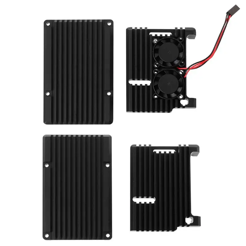 Aluminum Alloy Enclosure Case Metal Shell Black Box Radiating Plate ...