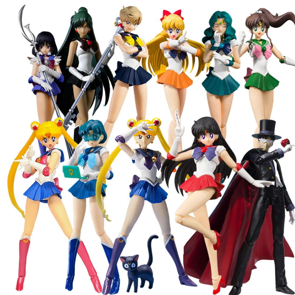Bandai Original Sailor Moon Anime Figure Shfiguarts Meiou Setsuna ...