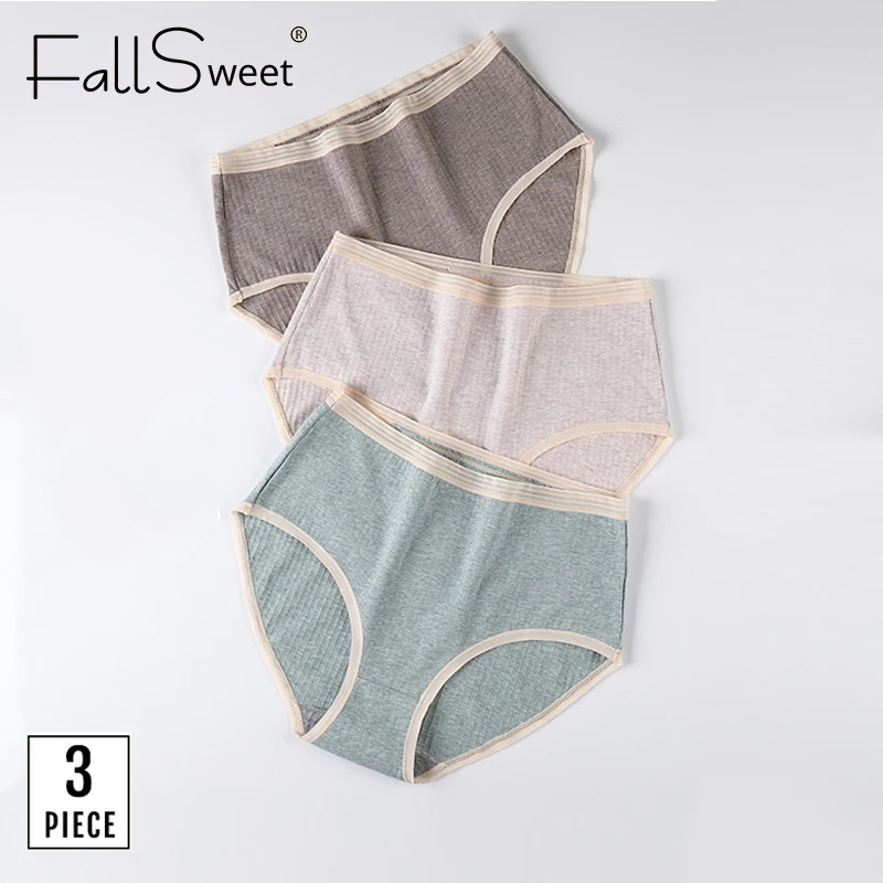 ¡FallSweet 3 unids/pack! Bragas de cintura alta para mujer, ropa ...
