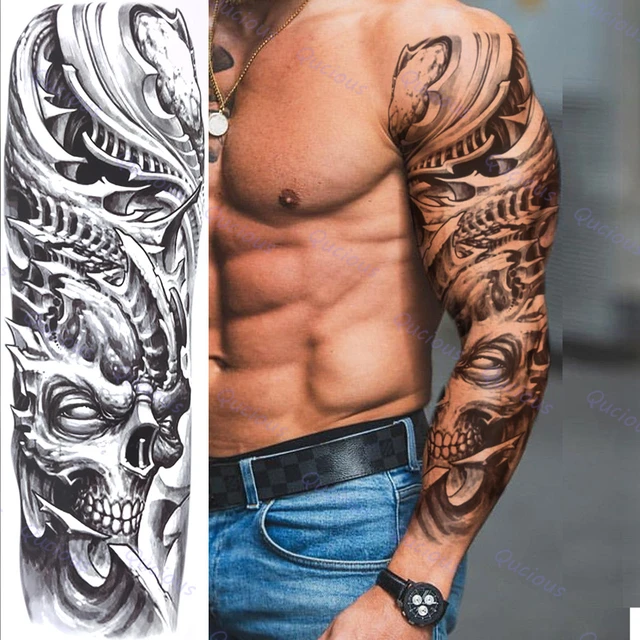 Skull Tattoo Sleeve Ideas