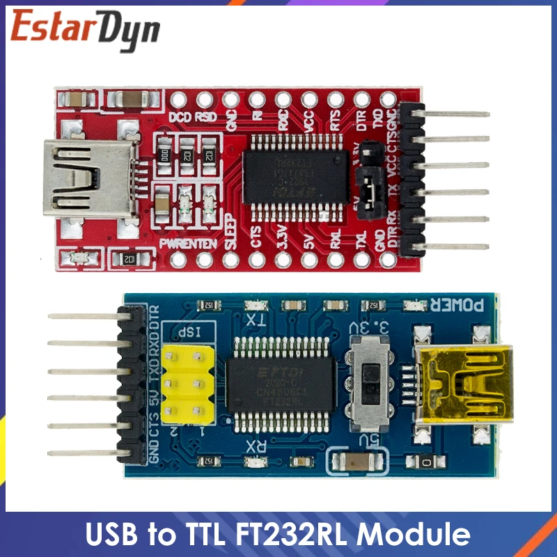Ft232rl Ftdi Usb 3.3v 5.5v To Ttl Serial Adapter Module For Arduino ...