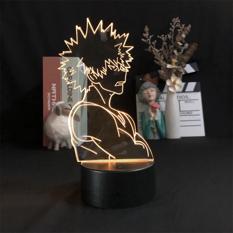 My Hero Academia Bakugo Japanese Anime Manga Dropship 3D Night Light ...