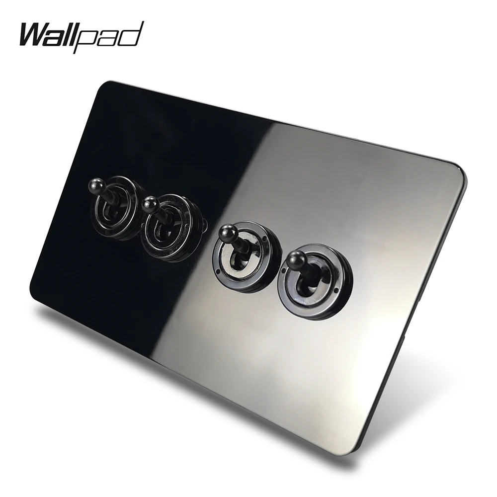 Light Switch Us Standard Wallpad | 1 Gang Way Switch Wallpad Black - 4 ...
