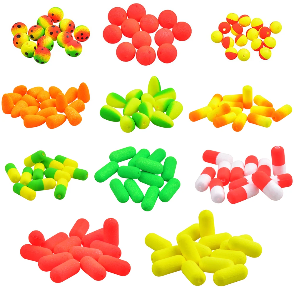 100Pcs-lot-Foam-Fishing-Floats-Floating-Pompano-Rigs-Strike-indicator ...