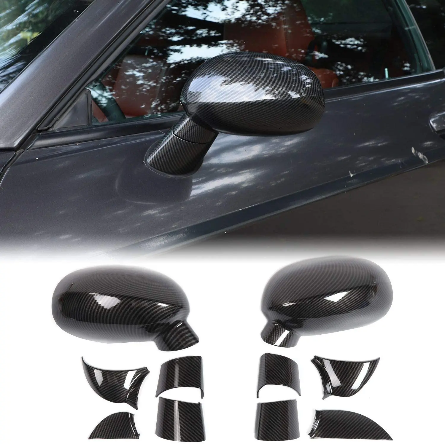 Car-Accessories-Rear-View-Side-Mirror-Cover-RearView-Mirror-Cover-Cap ...