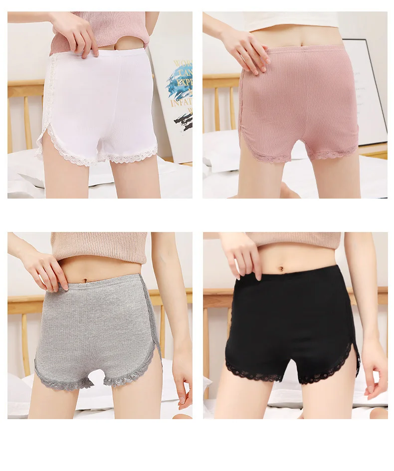 Sous-vêtement,Short de sécurité pour femmes,Boxer taille haute,sans couture,culotte élastique ...
