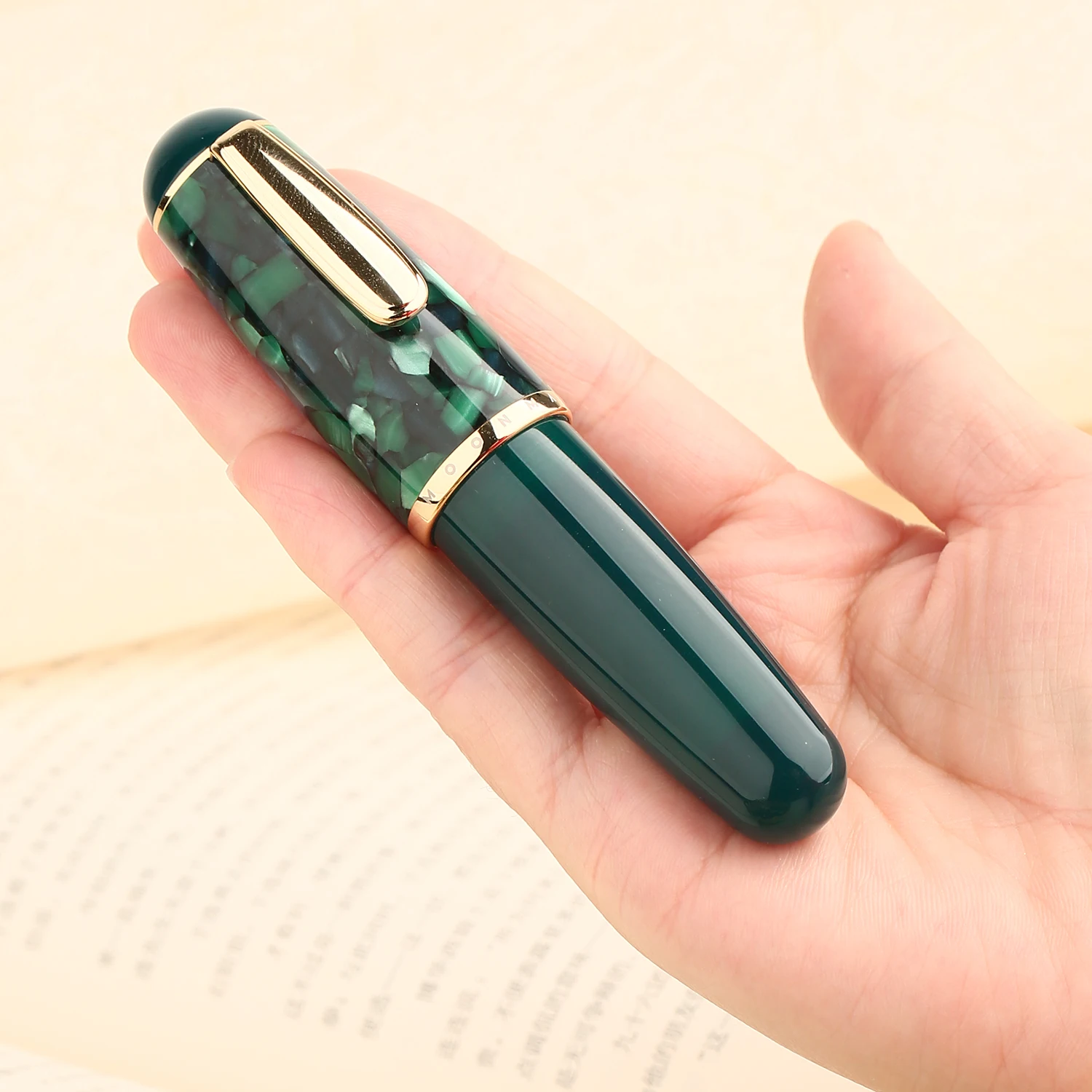 MAJOHN-Q1-Green-Acrylic-Mini-Fountain-Pen-Resin-Portable-Ink-Pen ...
