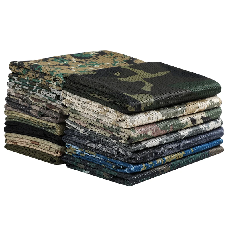 Military Tactical Scarf Camouflage Mesh Neck Scarf Keffiyeh Sniper Face ...