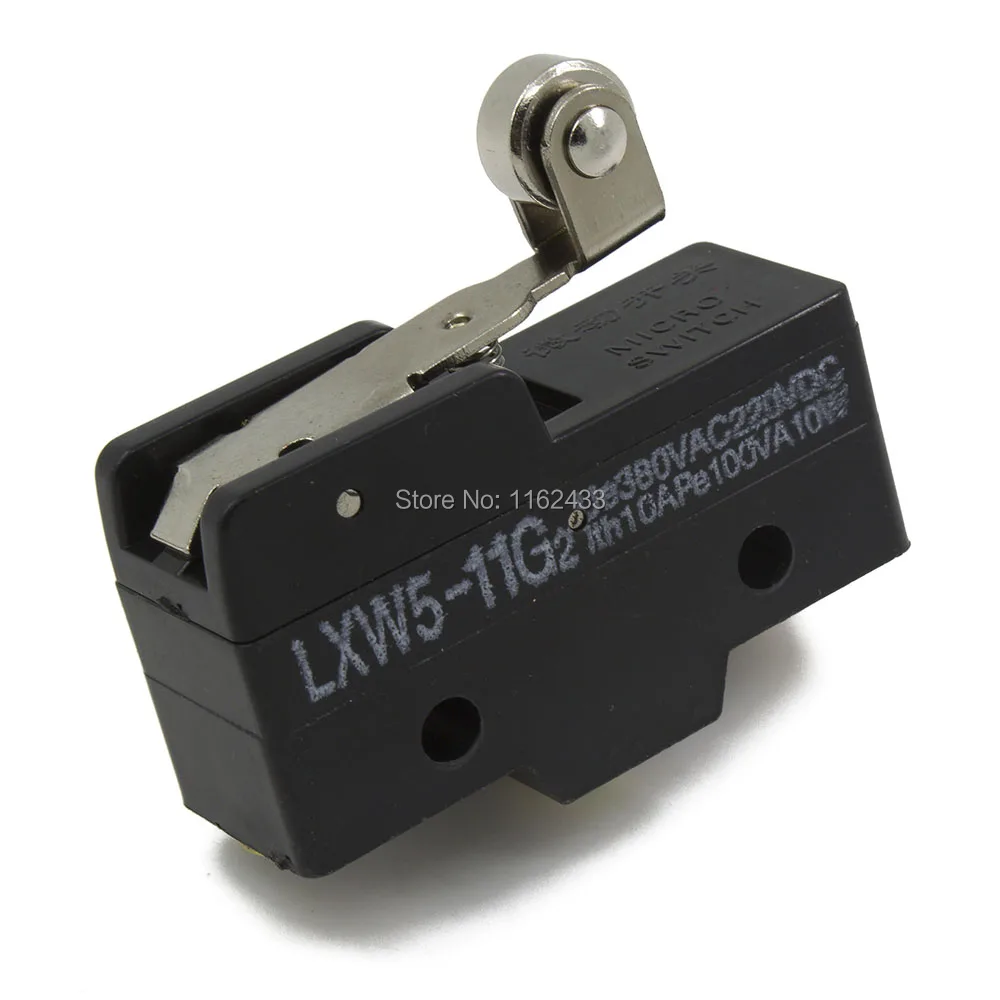10pcs/lot LXW5 11G2 short hinge roller lever micro switch LXW5 series reset limit switch ...