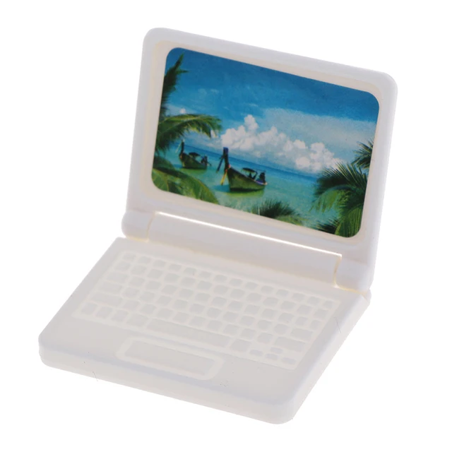 New Creative Gift Doll house Miniature Modern Computer Furniture For ...