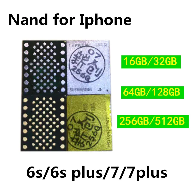 Memoria Flash Nand para iPhone 6s 6sp 7plus, Memoria IC HDD, Chip 16G ...