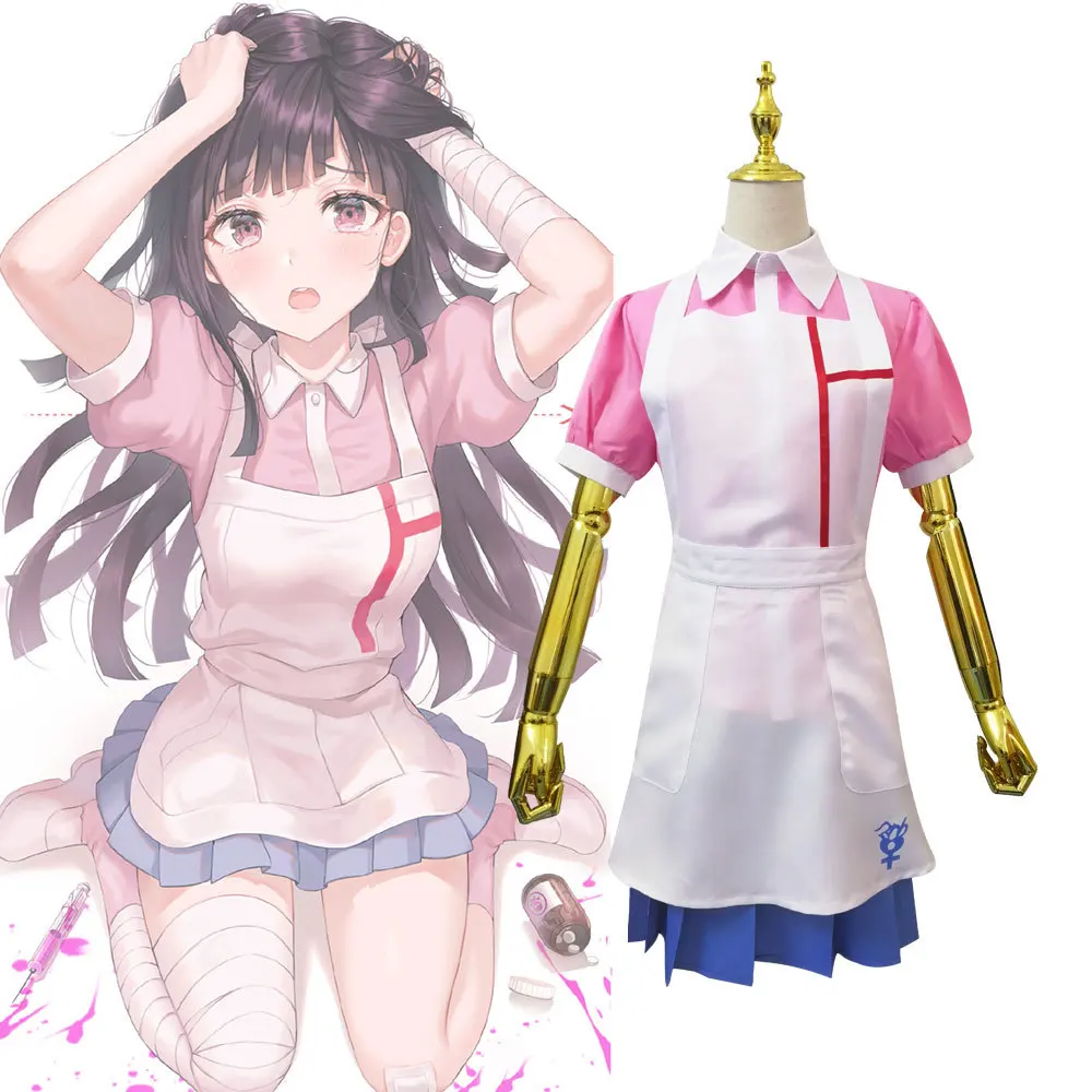 Danganronpa Mikan Tsumiki Cosplay Costume And Wig - AllCosplay.com