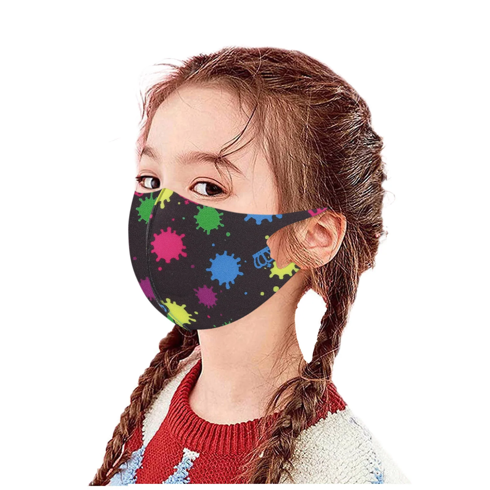 Cotton Washable Mask For Chidren Boy Christmas Halloween Mask For Girls ...