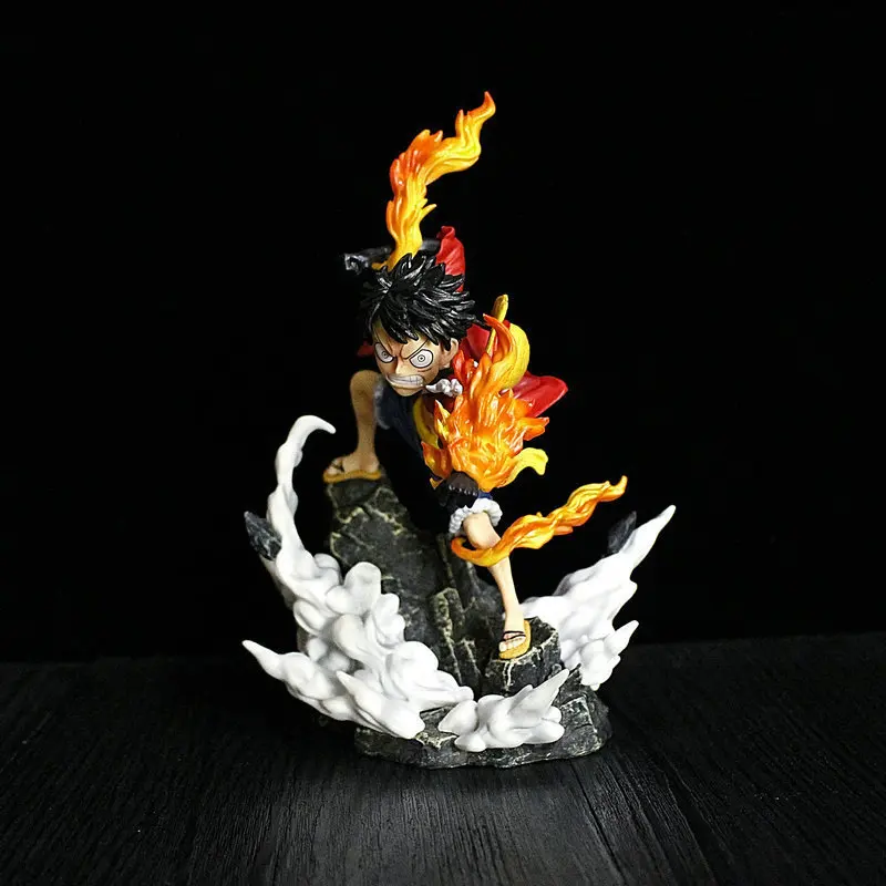 18CM ONE PIECE Anime figurines Two Years Later PT Fire Fist Alternative ...