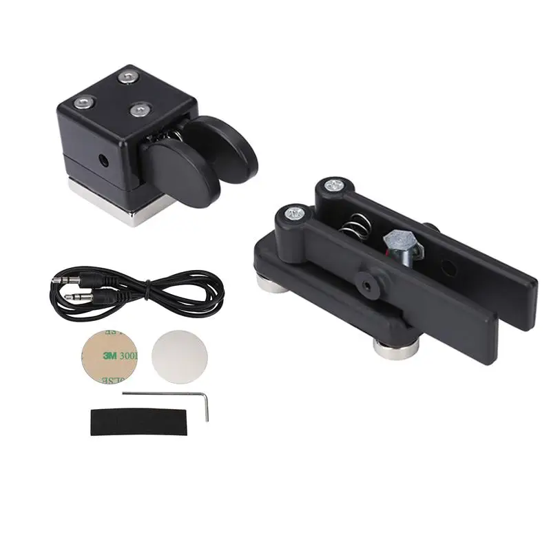 New Mini Dual Paddle Key Morse Key CW Key Automatic Base Magnetic ...
