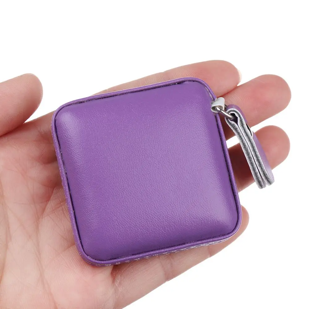 Mètre à ruban,wine red--Ruban à mesurer carré en PU, 1.5m, règle ...