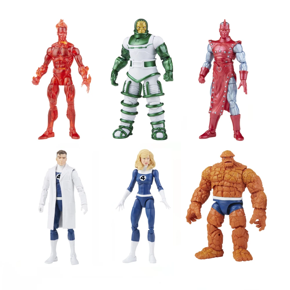 Marvel Legends Fantastic Four Retro The Thing Invicible Woman Human ...