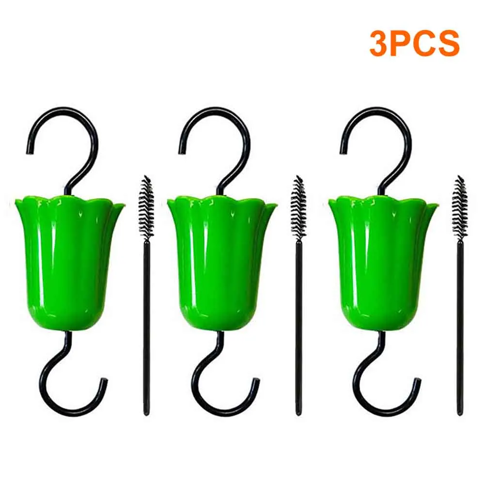 3pcs Garden Storage Rack Hummingbird Feeder Trap Hooks Portable With ...