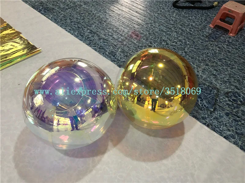 New hanging PVC mirror ball, disco inflatable gold and silver ...