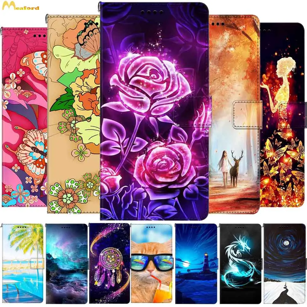 Leather Wallet Case For Xiaomi Mi A3 A2 Mi 10 9 Play Flip Book Cover ...