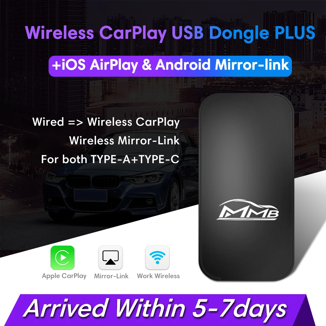JoyeAuto-MMB-Universal-Wireless-Apple-Carplay-Dongle-Plus-Airplay ...