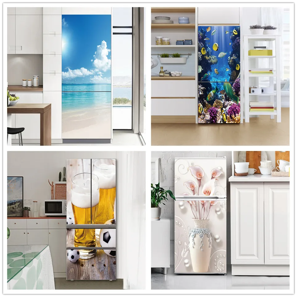 60x180cm-PVC-Self-Adhesive-Refrigerator-Sticker-Home-Design-Decoration ...